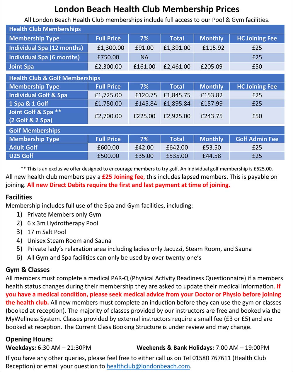 Health Club - Health